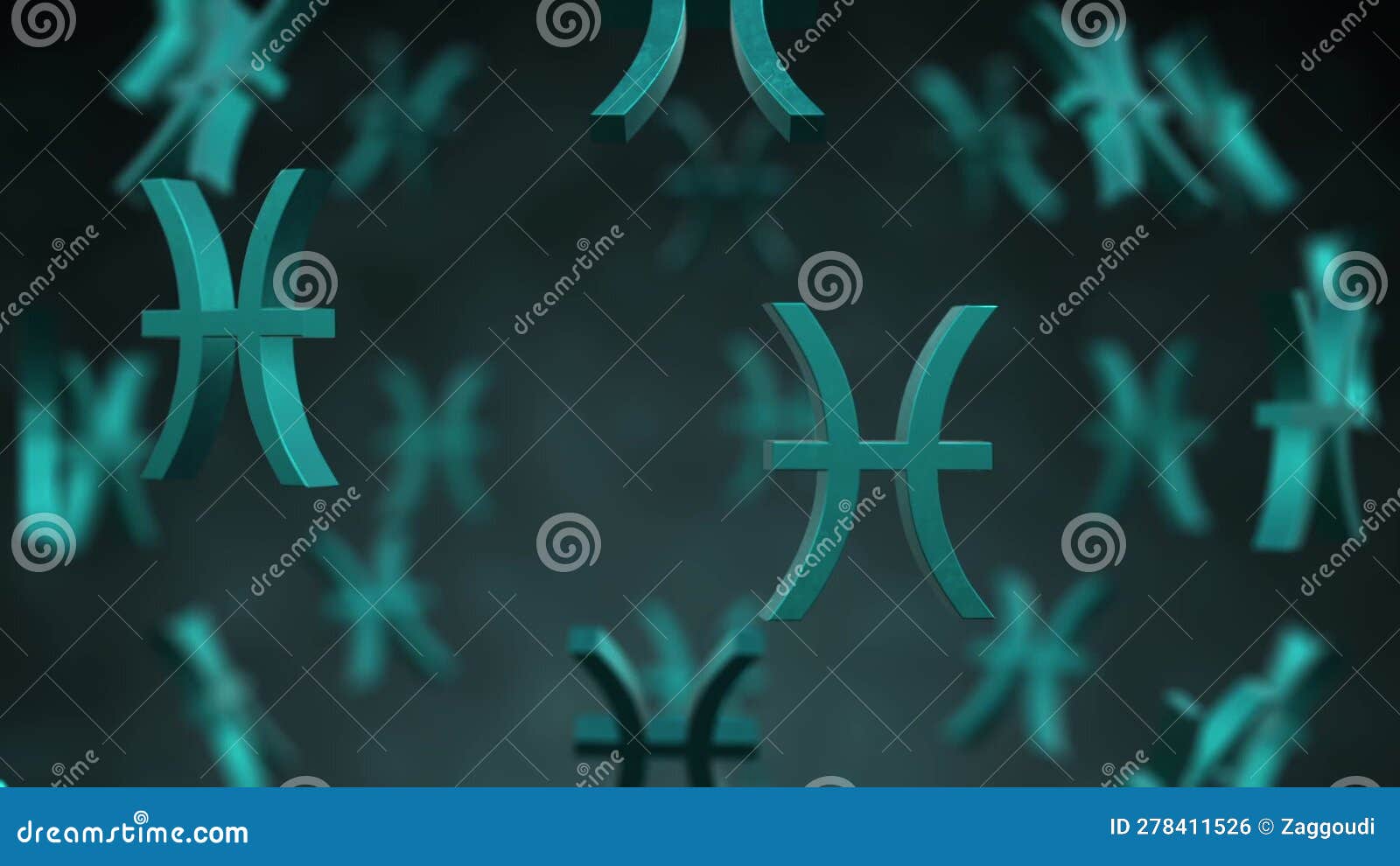 Rotating Pisces Symbol Animation Background Stock Footage - Video of ...