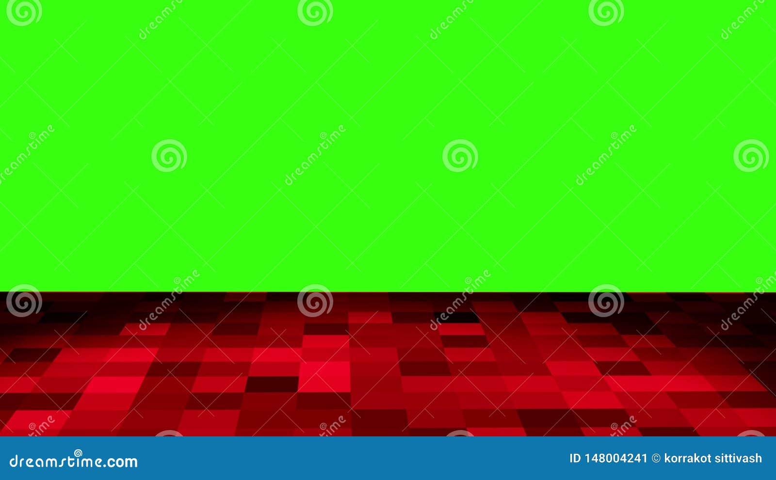 Animated Pixelated Loop on Green Screen Background 3d Stock Video ...