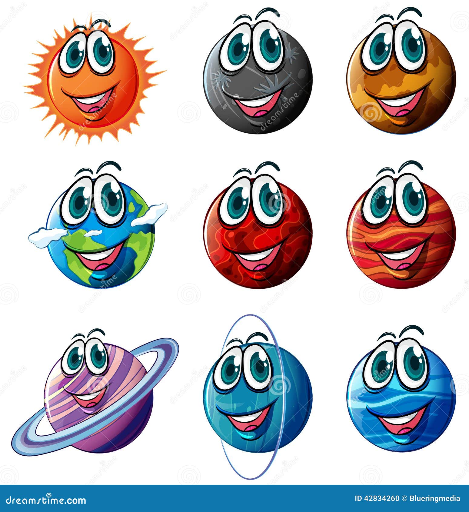 Animated planets stock vector. Illustration of mars, globe - 42834260