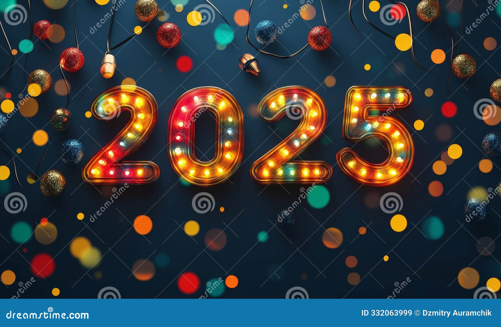 An Animated Poster Template with Bokeh and Light Effects for the New ...