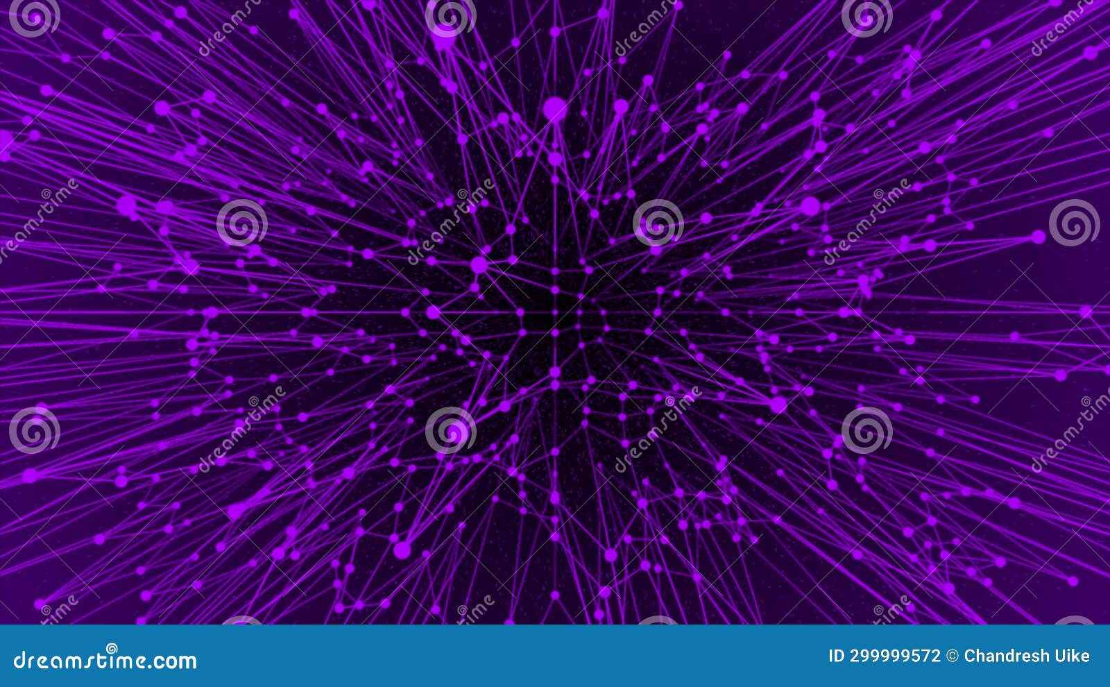 Purple Color Dots and Lines 3d Mesh Spike Background Stock Footage ...