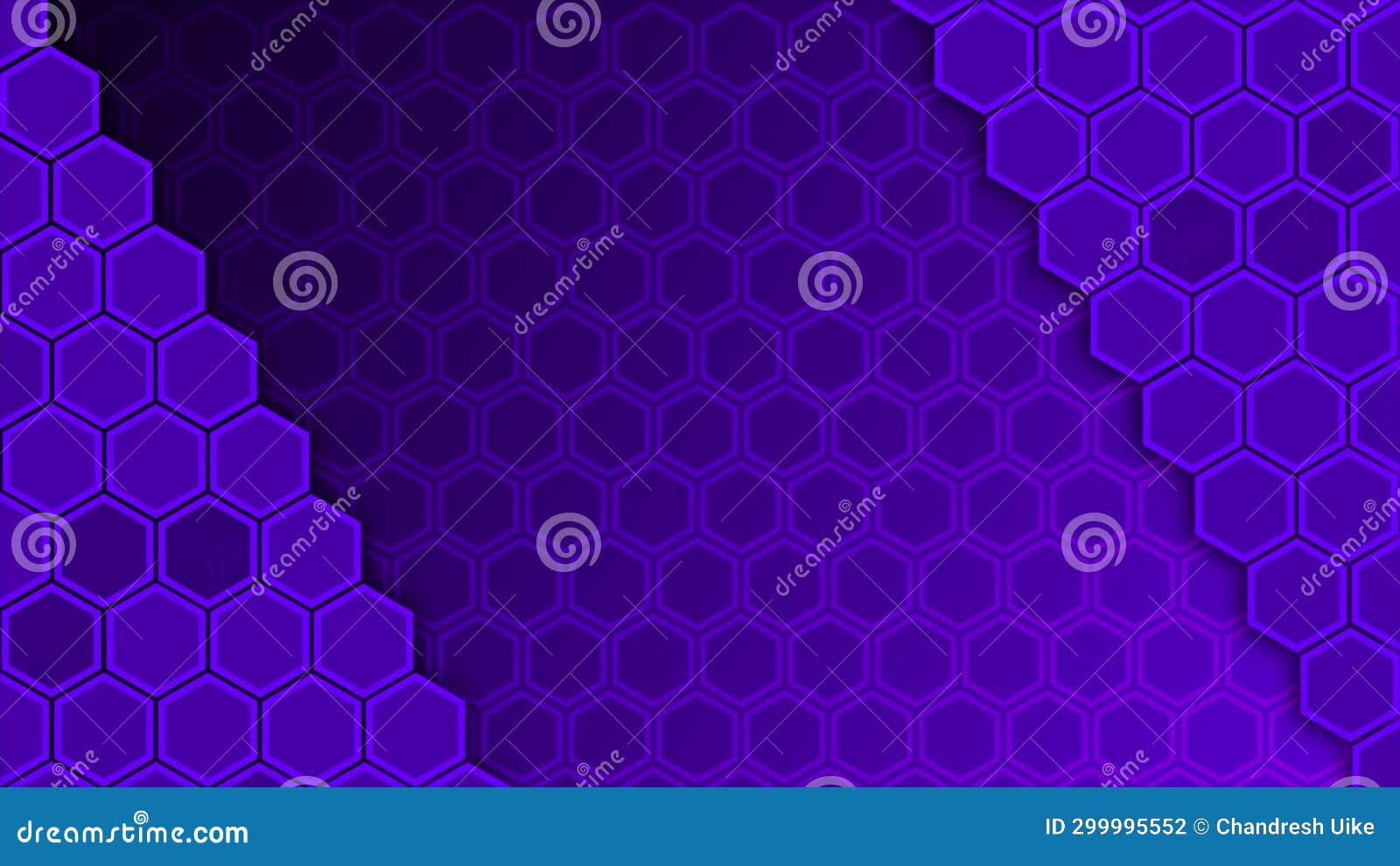Purple Color Hexagonal Shapes Background Stock Footage - Video of ...