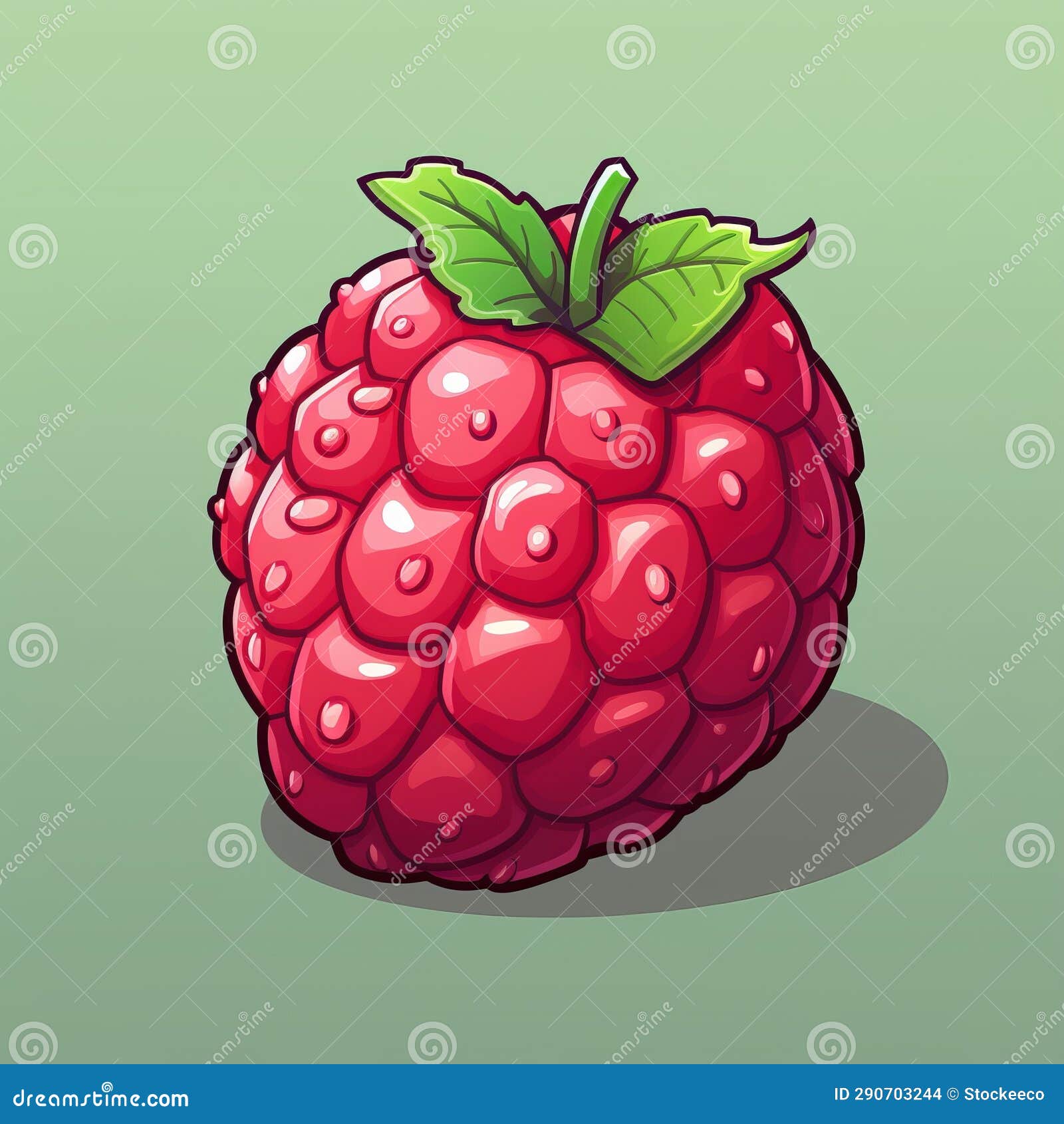 Animated Raspberry Pixel Art: 8-bit Style Game Item Stock Illustration ...