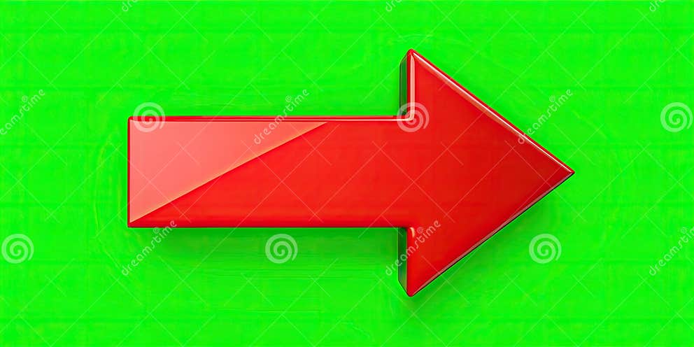 Animated Red Arrow Chroma Key Overlay Dynamic Motion Graphics for Video ...