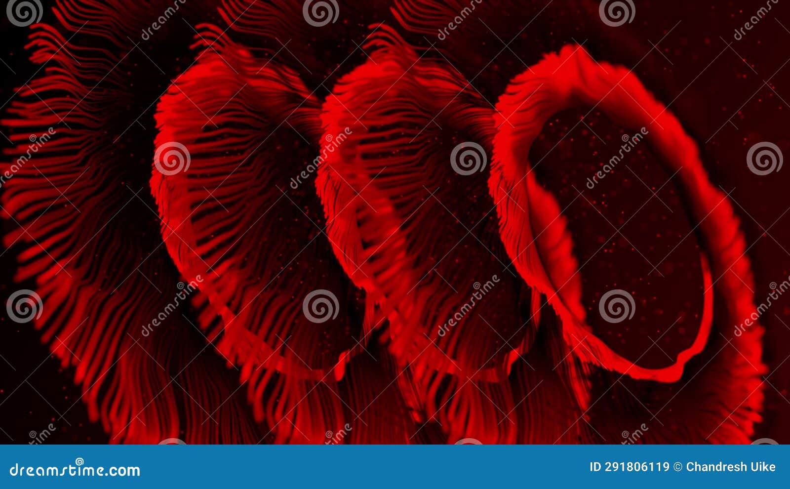 Red Color 3d Particles Rotating in Circular Path Stock Video - Video of ...