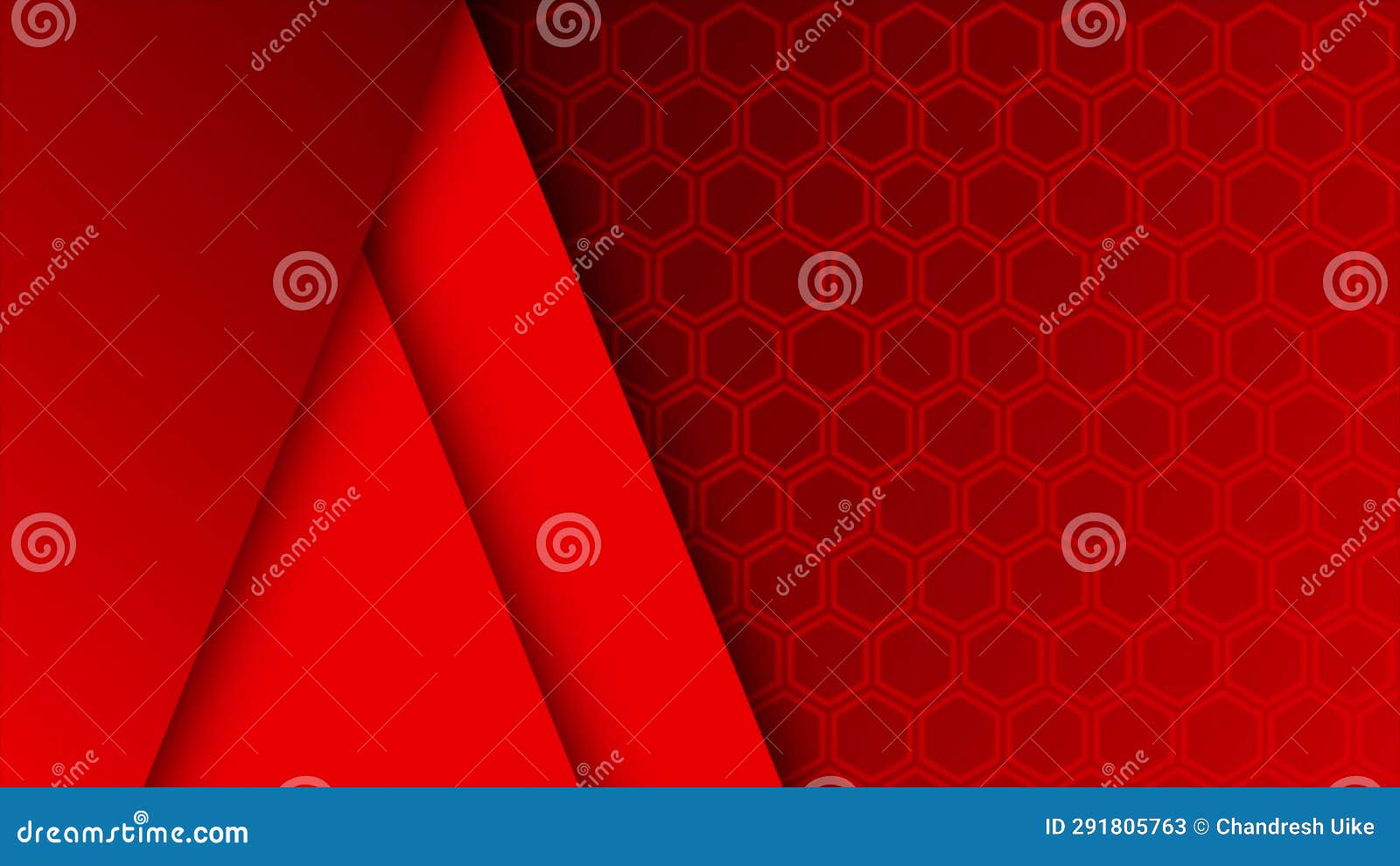 Red Color Hexagonal Pattern Background Stock Video - Video of hexagons, white: 291805763