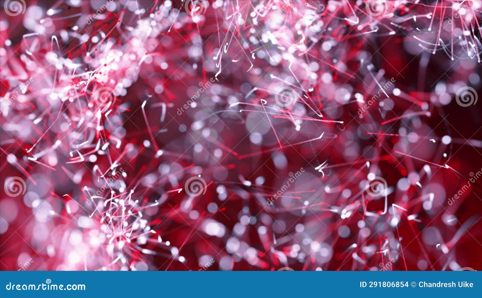 Red Exploding Particles Abstract Wavy Pattern Background Stock Footage ...