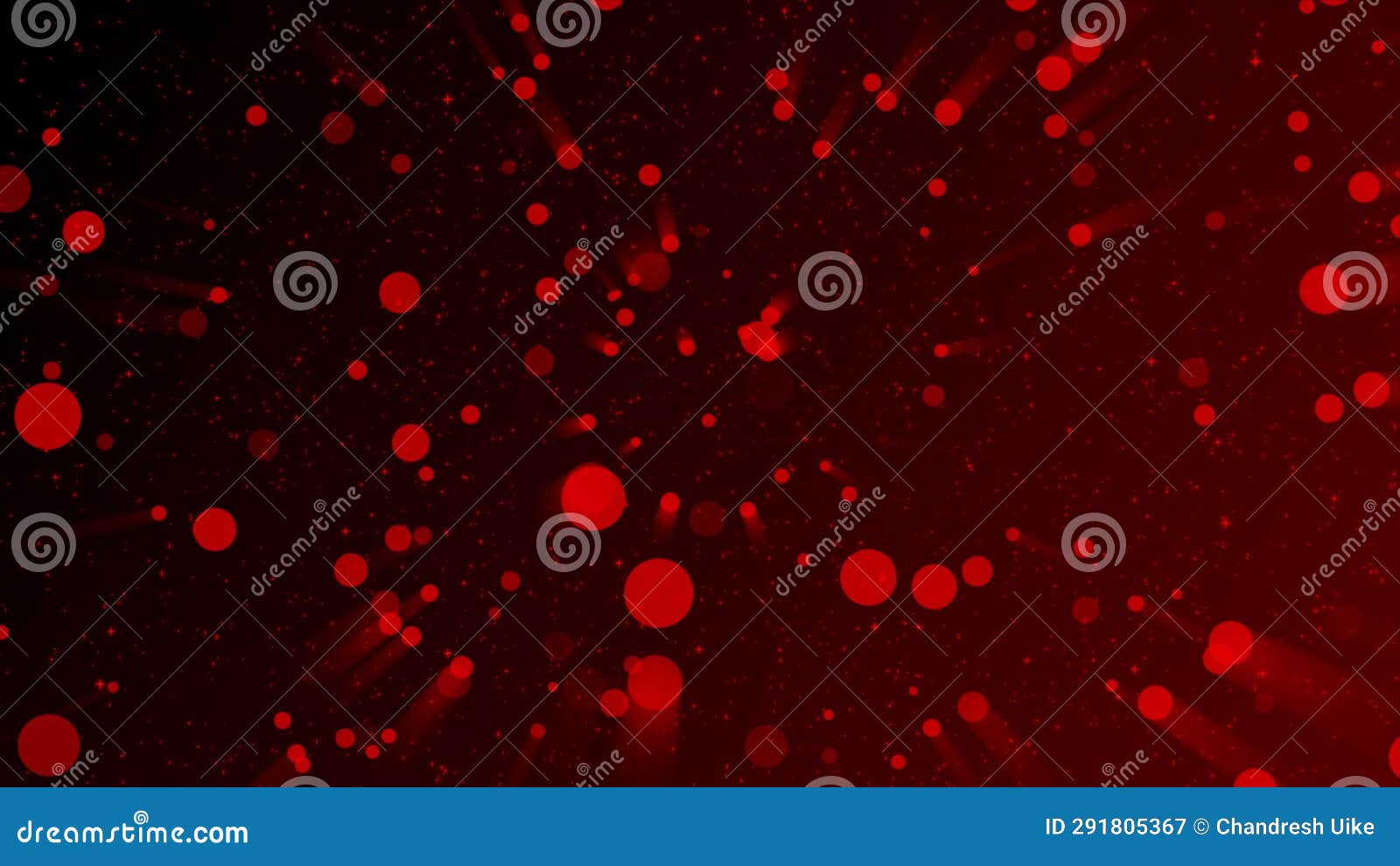 Red Particles with Red Light Rays Background Stock Video - Video of ...