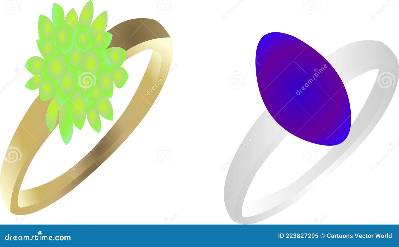 Animated Rings Icon Vector Artwork in 2d Style Stock Vector ...