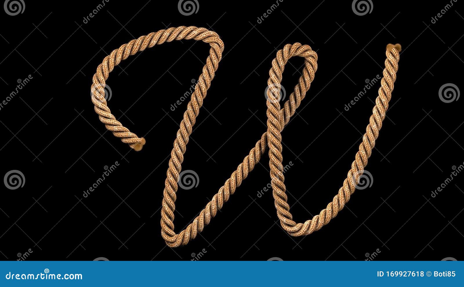 Animated Rope Text Typeface with Alpha Channel VW Stock Footage - Video ...