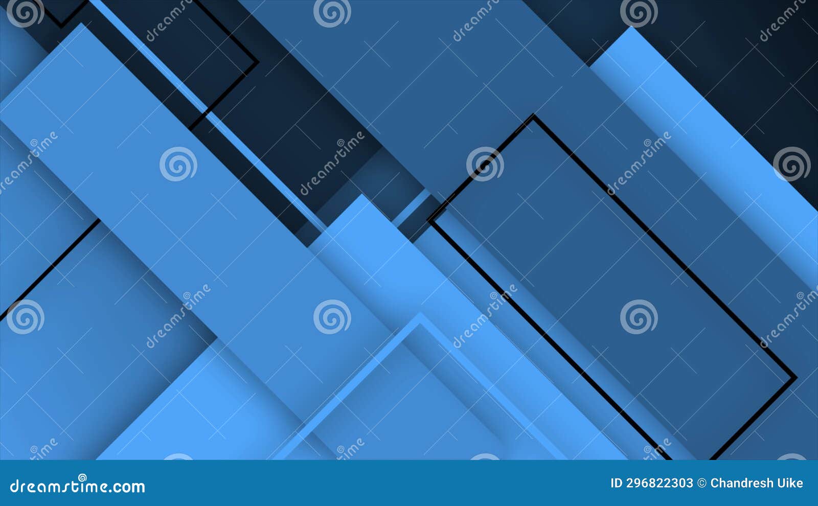 Royal Blue Color Diagonal Moving Rectangular Box Professional ...