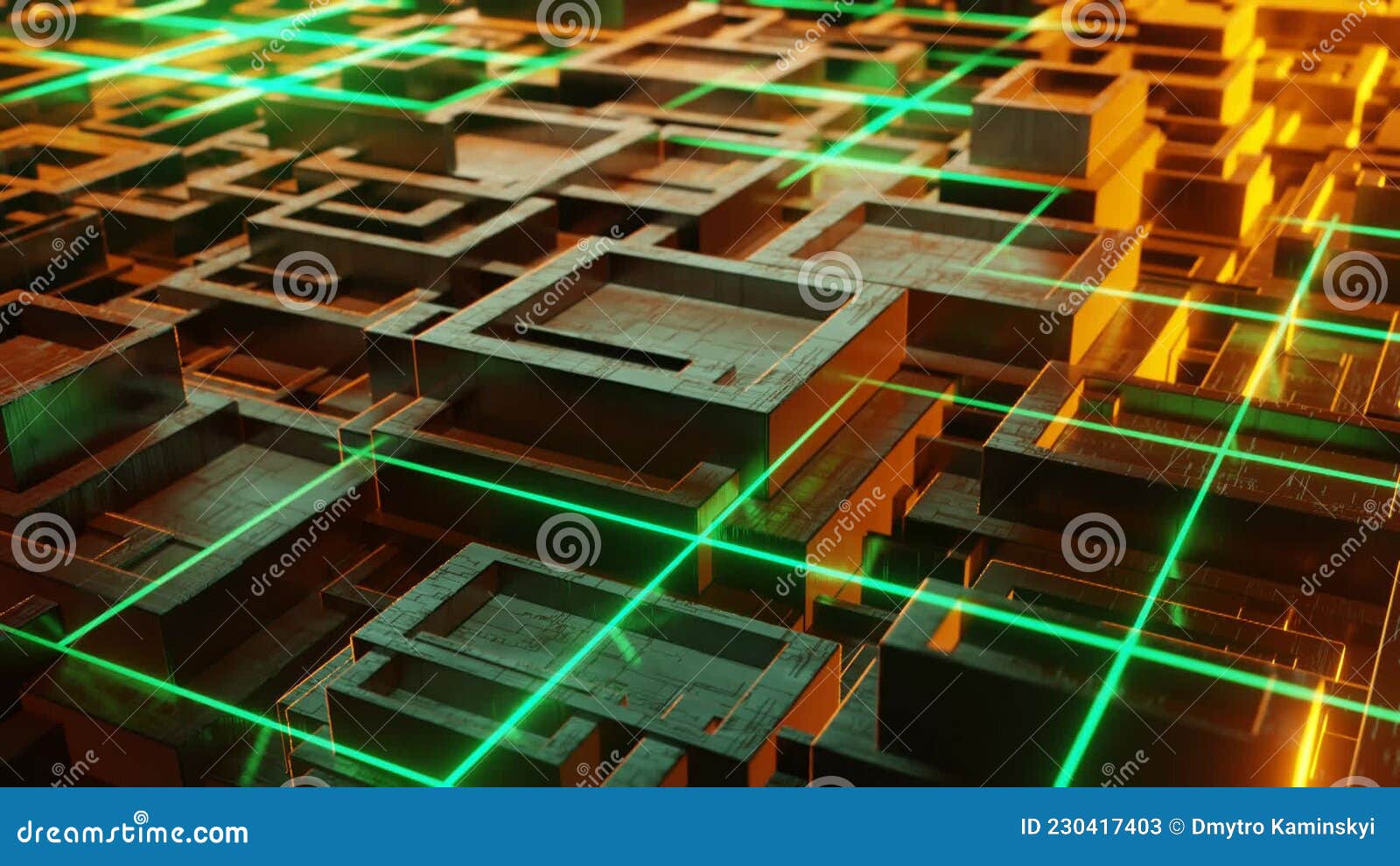 Animated Seamless Screensaver in Hi-Tech Style. Stock Video - Video of ...