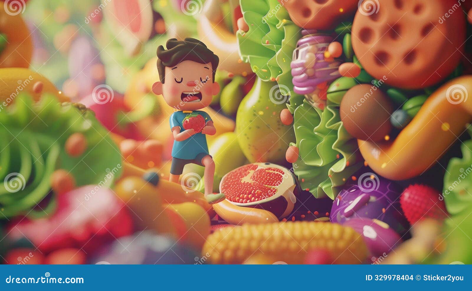 Animated Sequence Showing the Digestion Process and Nutrient Absorption ...