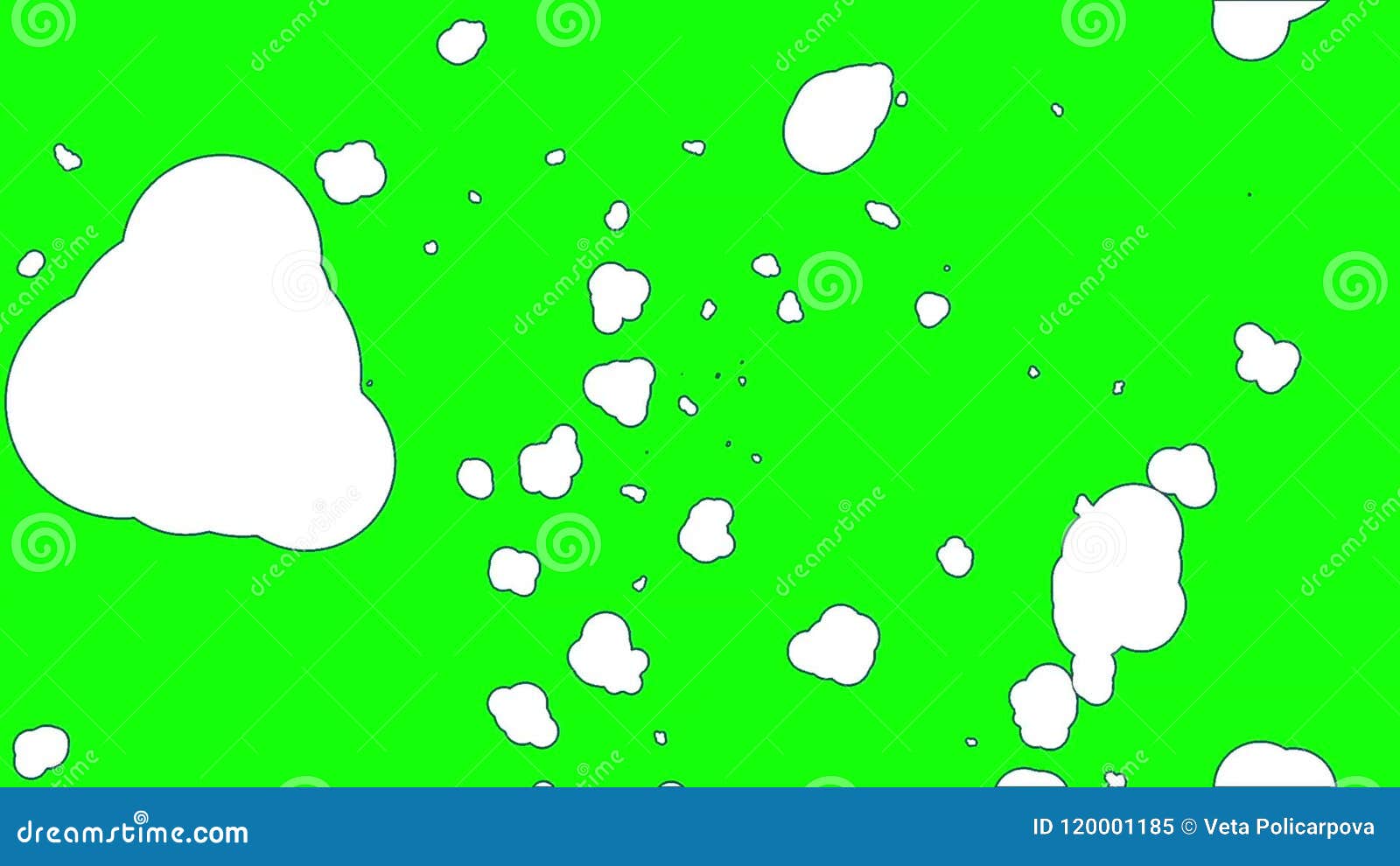 Animated Shell 2d Green Background. Stock Video - Video of blue ...