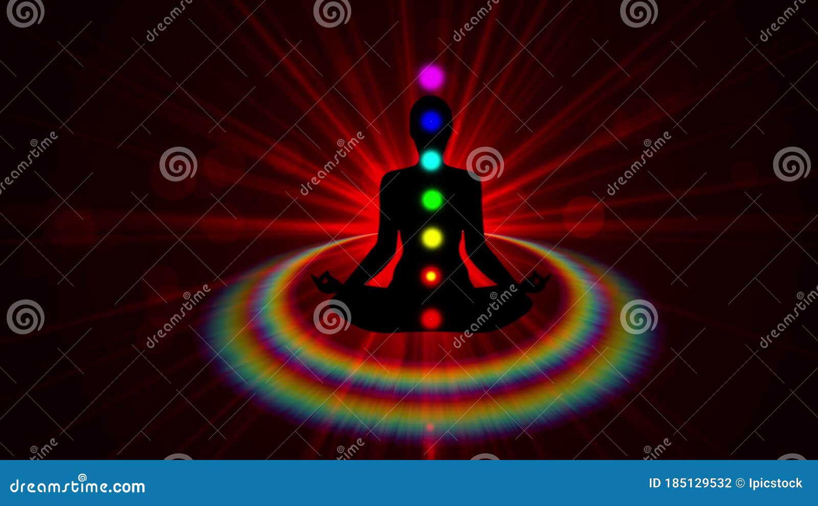 Meditation Animation, Silhouette of Women Activating Chakra Meditation ...