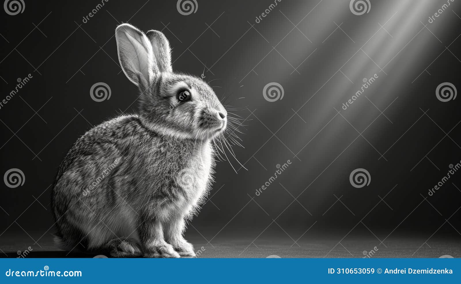 Animated Silhouette Rabbit On Transparent Background. Graphic Element ...