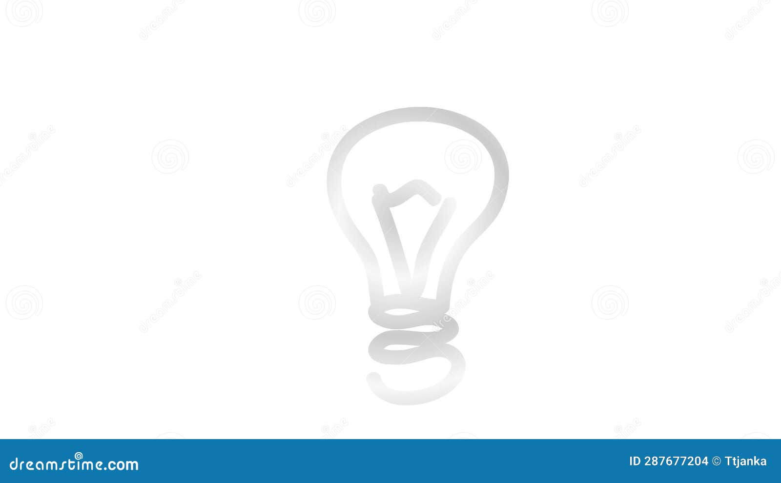 Animated Silver Icon of Lightbulb. Concept of Idea and Creative. Symbol ...