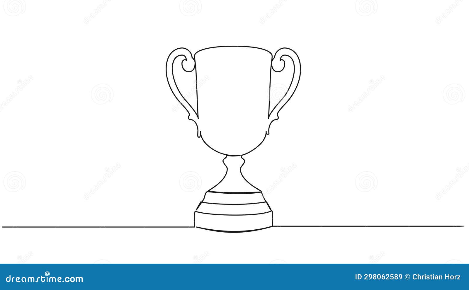 Animated Single Line Drawing of Trophy Cup Stock Video - Video of ...