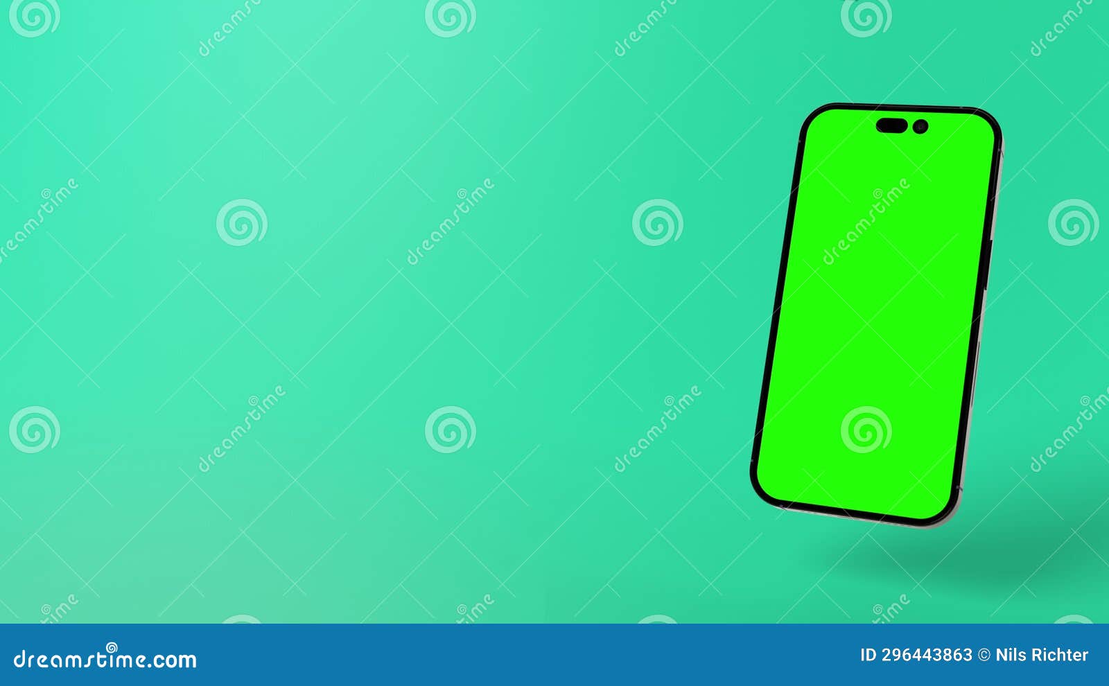 Animated Smartphone with Greenscreen Display for Apps and Mobile ...