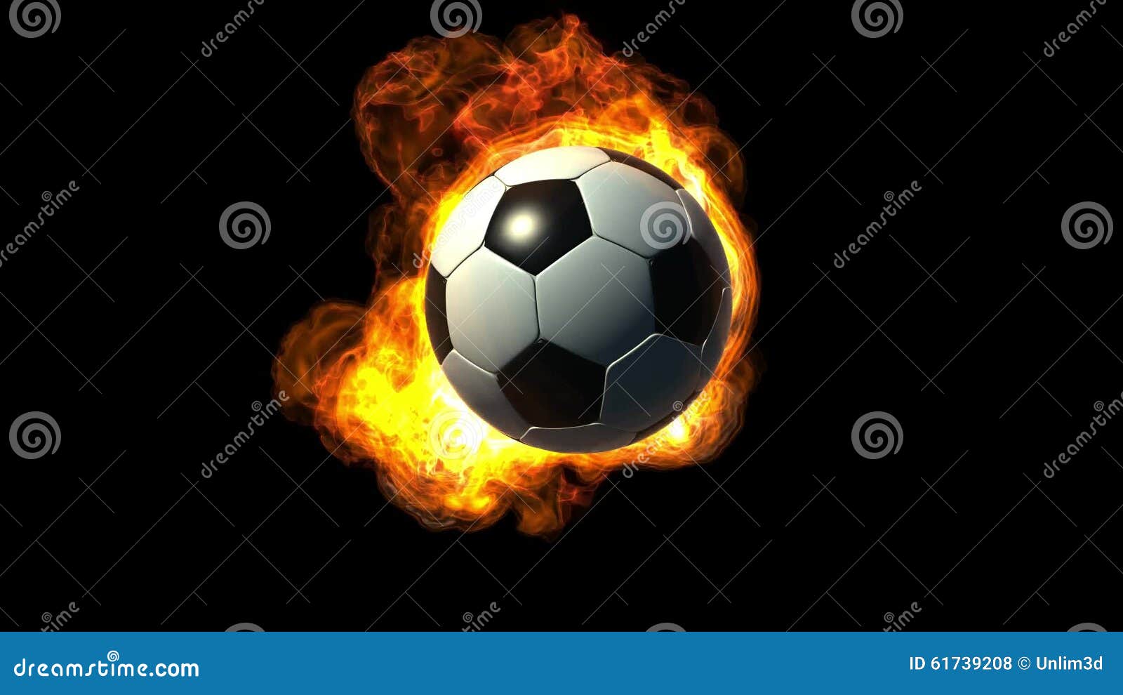 Animated Soccer Ball on Fire Stock Footage - Video of design, leather ...