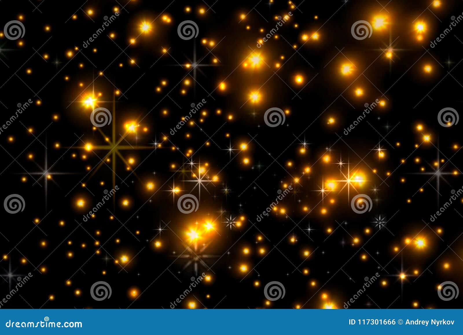 Animated Stars On A Black Background. The Starry Sky. Stock ...