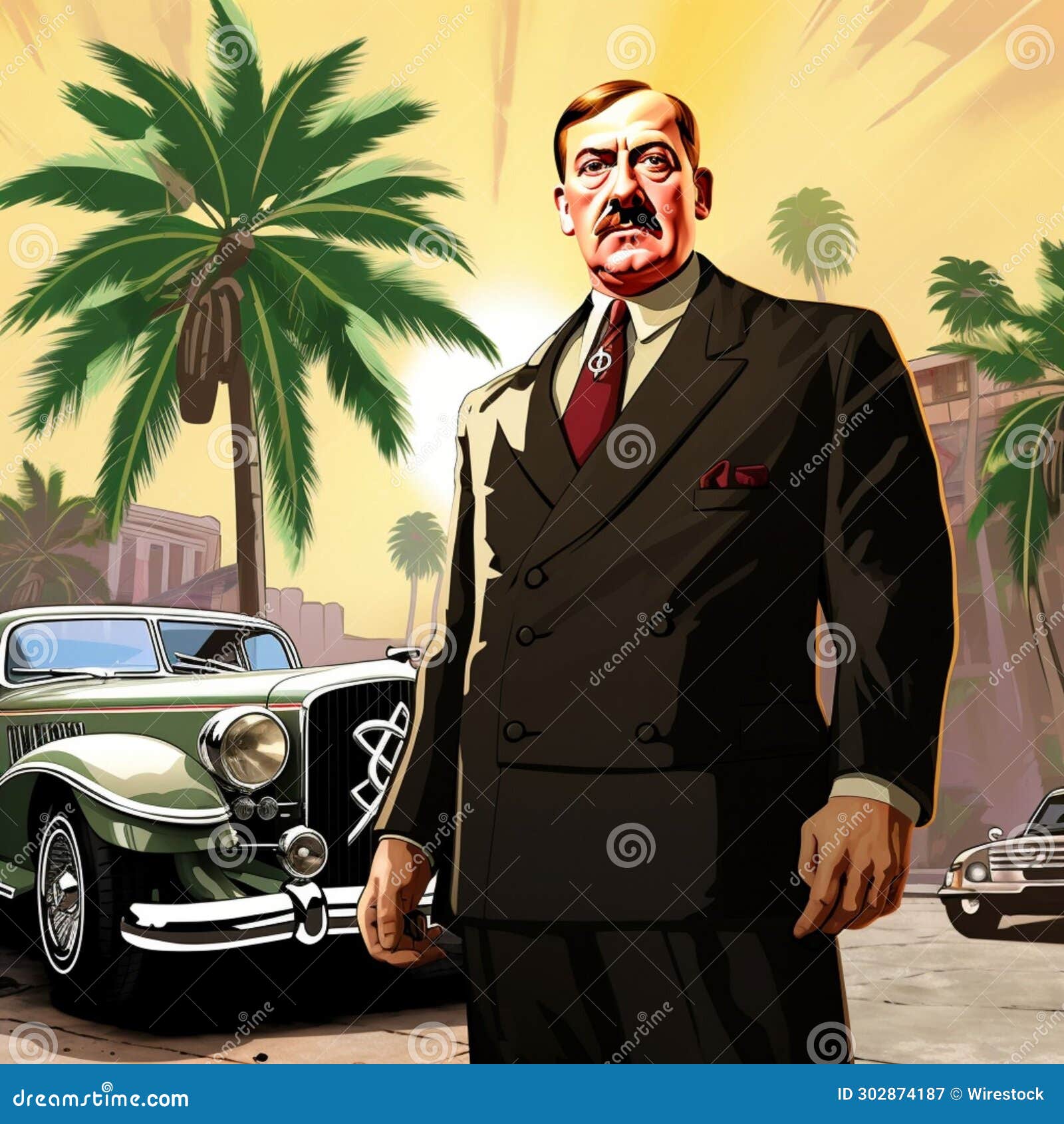 An Animated Style of the Life and Work of Caricature Stock Illustration ...