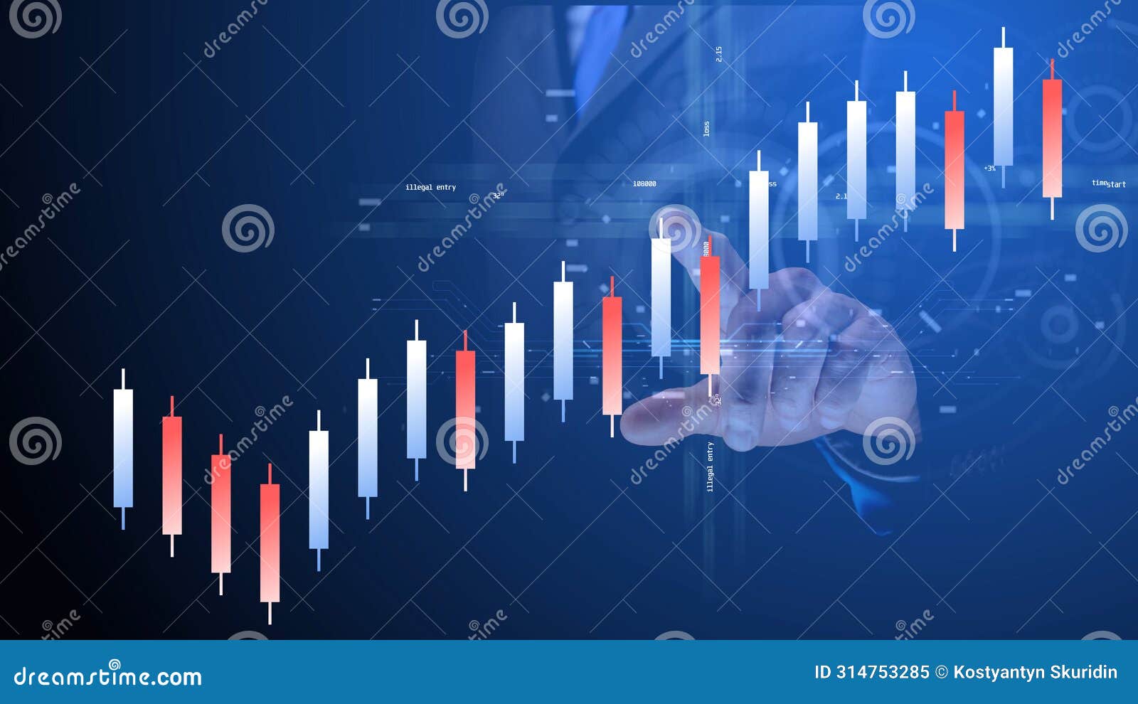 An Animated Symbol of a Flying Rocket, Indicated by a Point of Light on ...