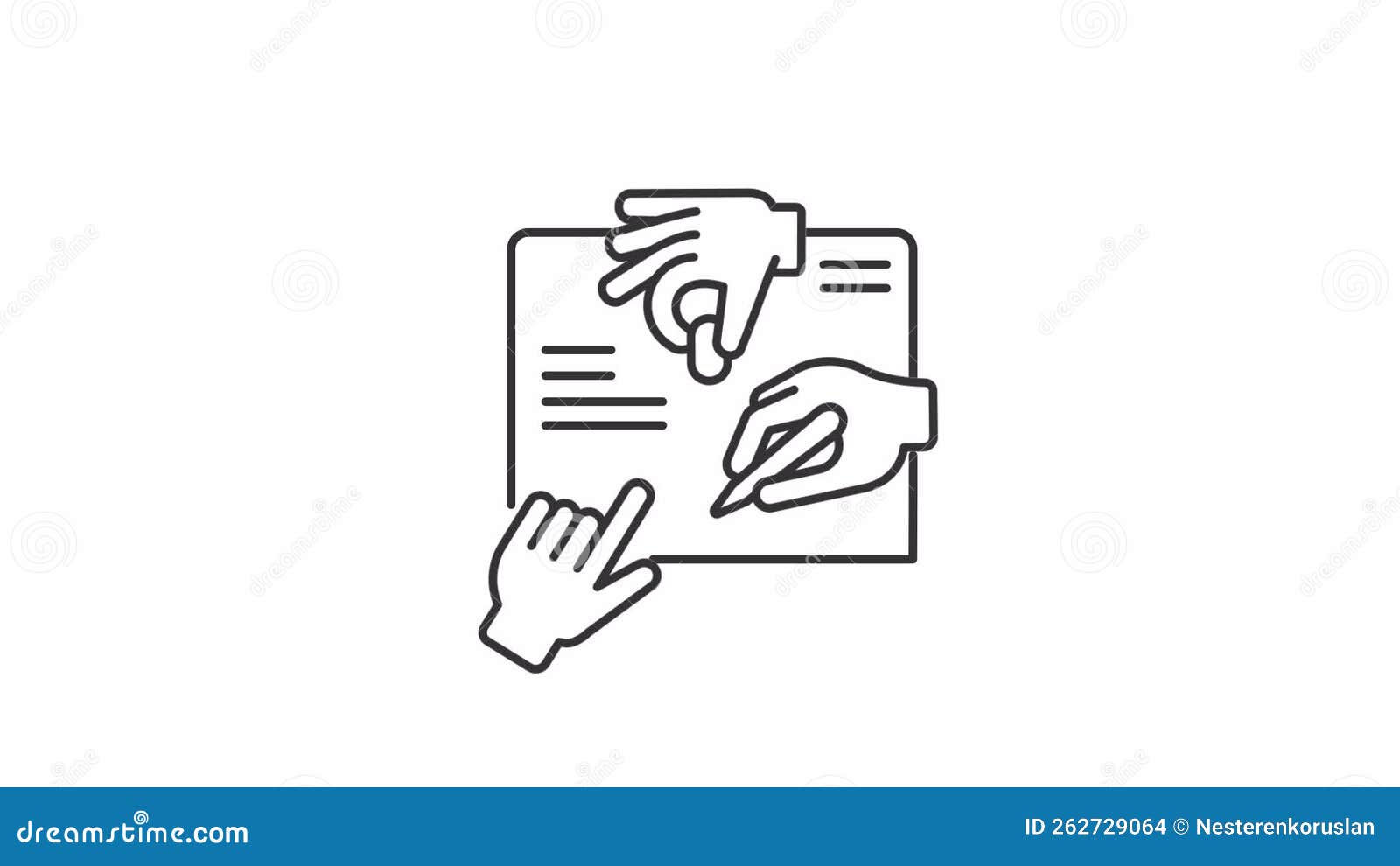 Animated Teamwork Linear Icon Stock Footage - Video of teamwork ...