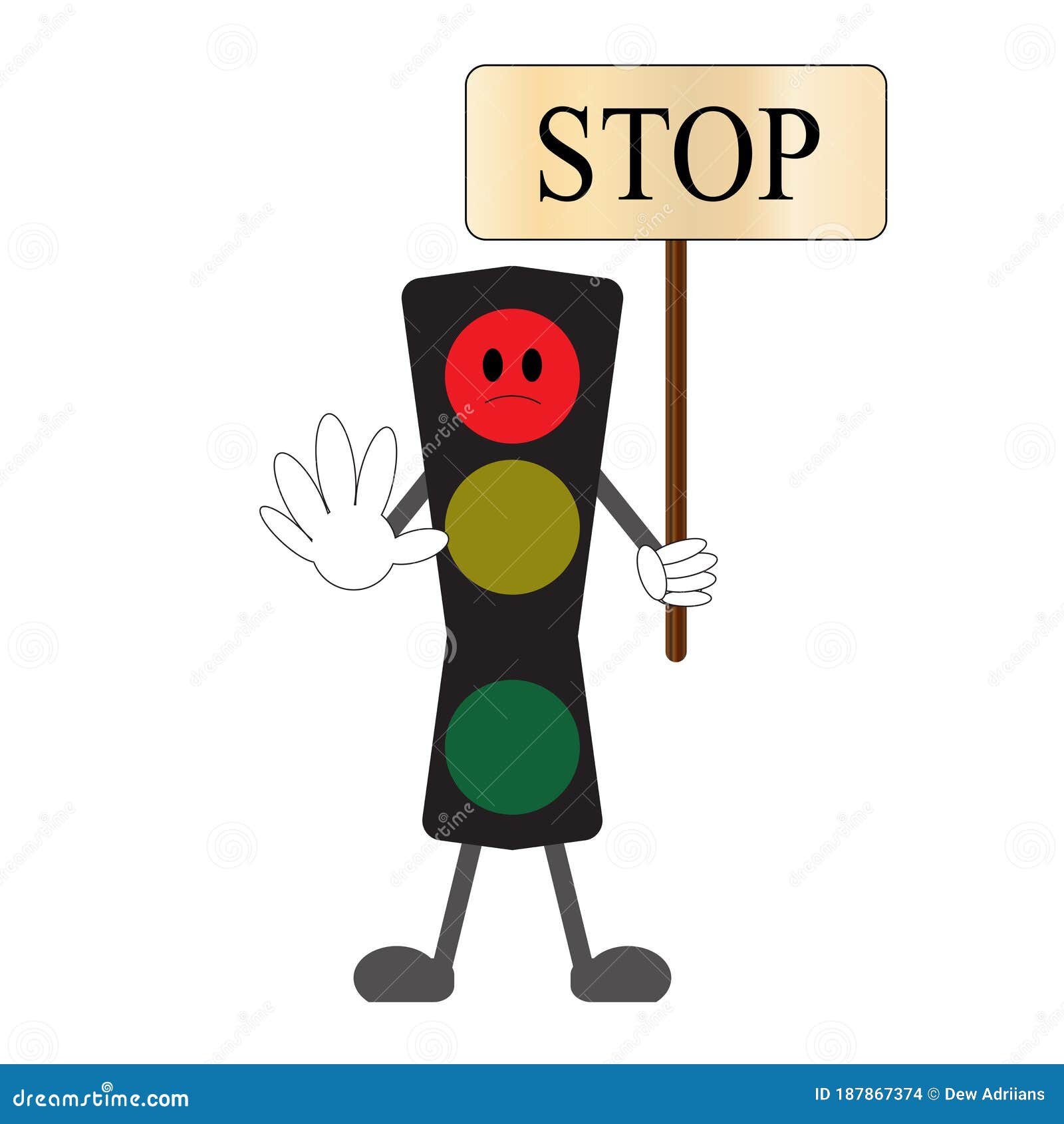 Animated Traffic Light - Red Stock Vector - Illustration of traffic ...