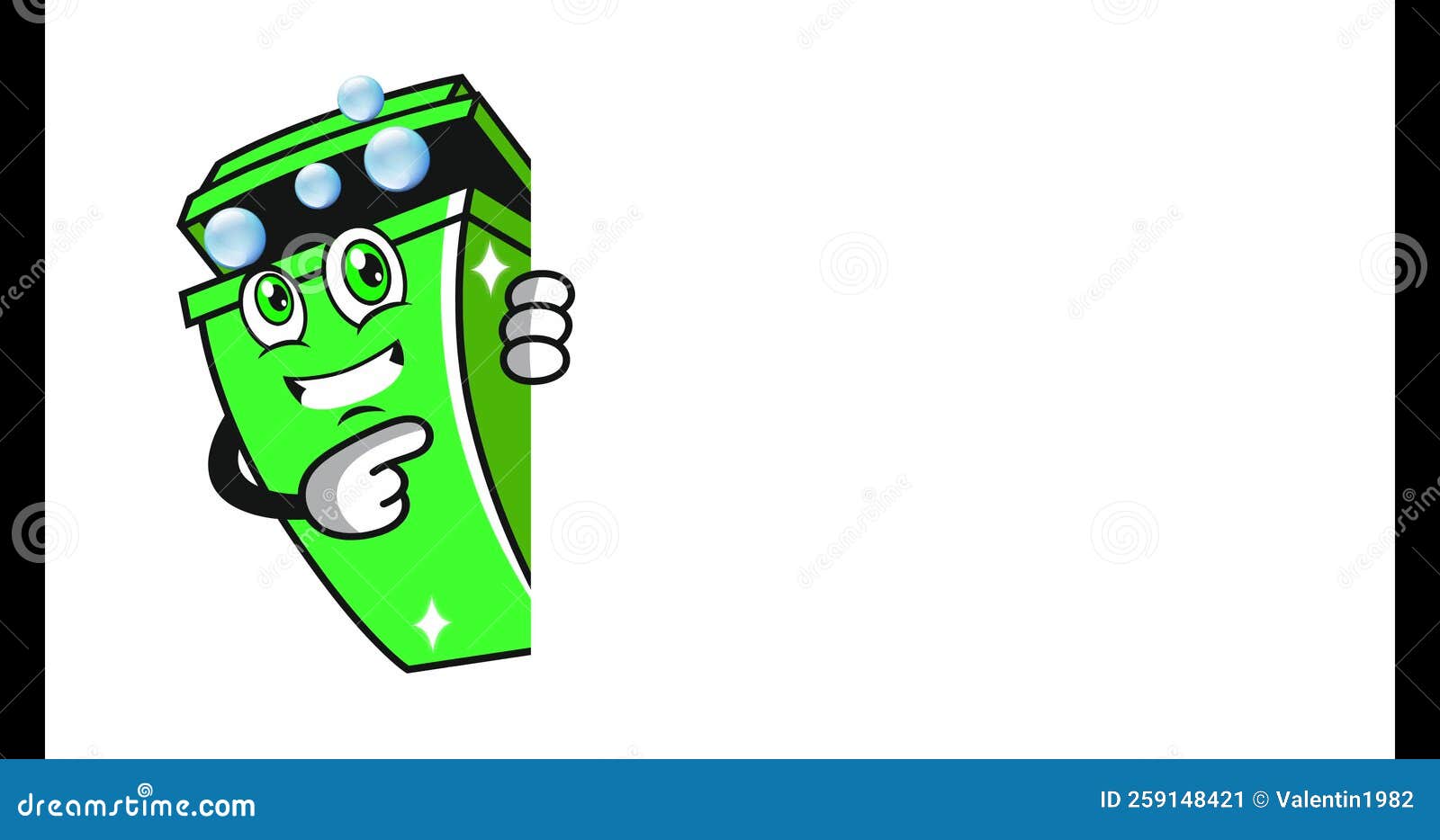 Animated Trash Can Bin Shows Banner Logo Stock Video - Video of ...