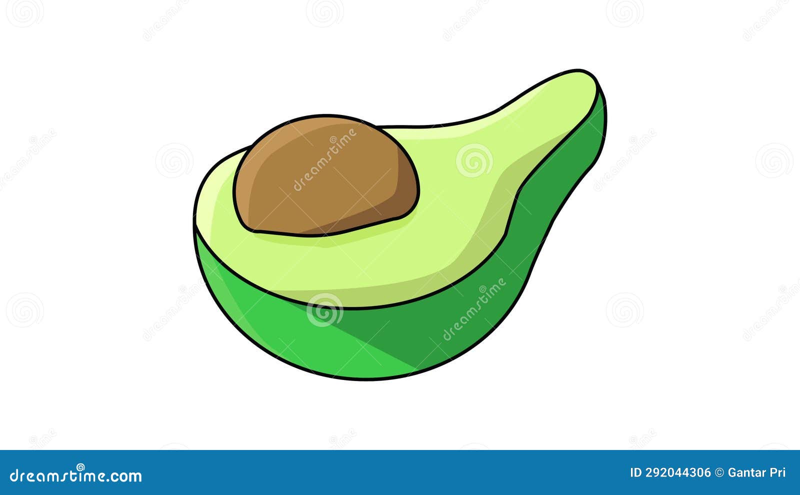 Animated Video of Avocado Forming on a White Background Stock Footage ...