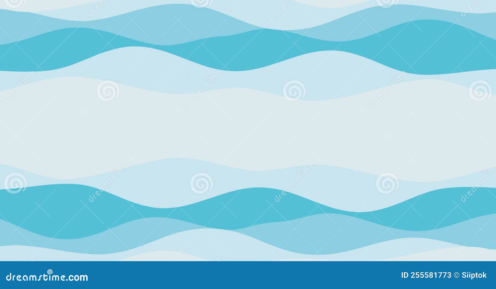 Animated Video Background Blue Waves Wave Frame Above and Below the ...