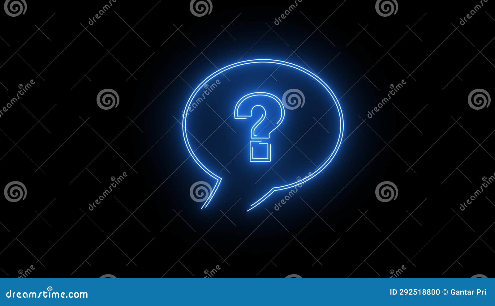 Animated Video in the Form of a Message with a Question Mark with a ...