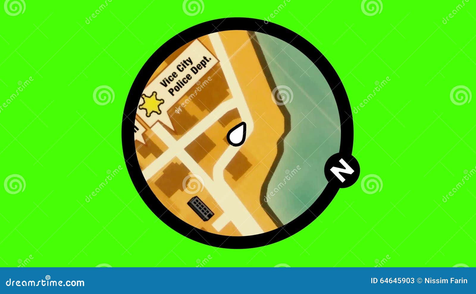 Animated Video Game Map on a Green Screen Background Stock Video ...