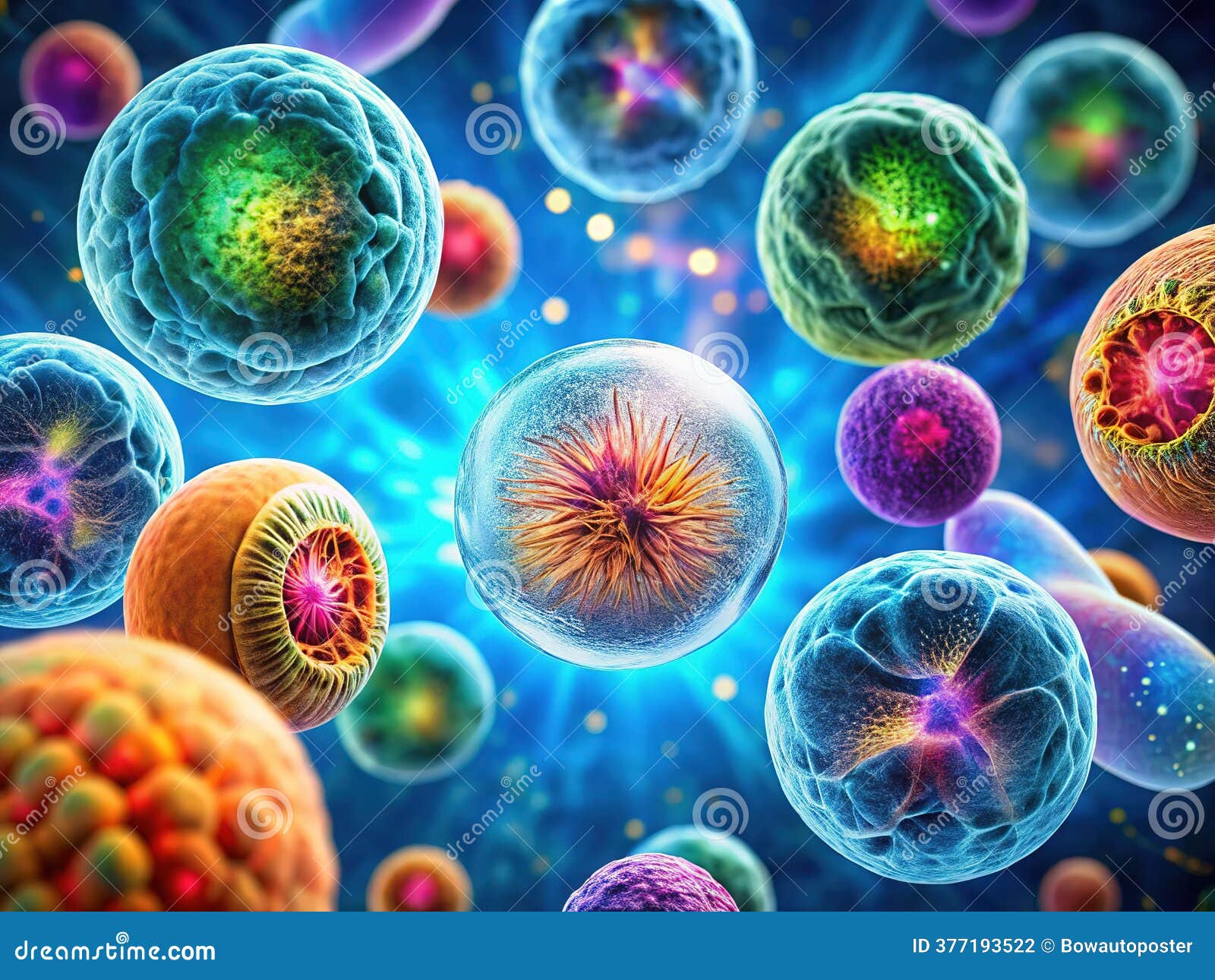Mitosis Phases Somatic Cell Division Science Graphic Cartoon Vector ...