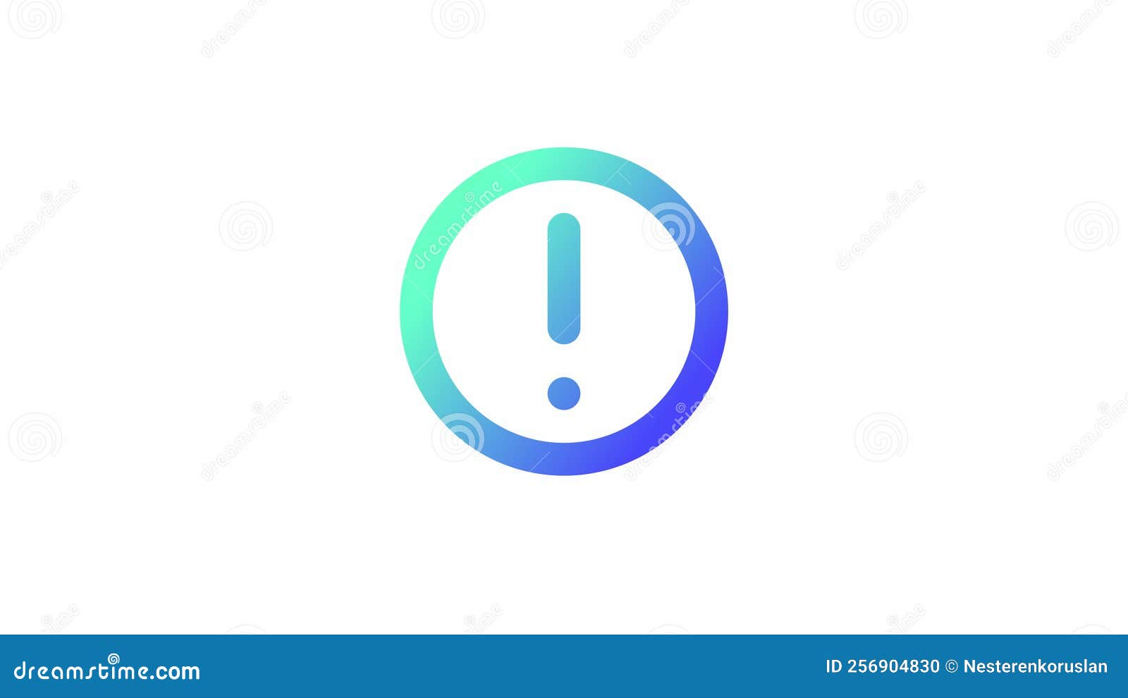Animated Warning Gradient Ui Icon Stock Footage - Video of attention, outline: 256904830