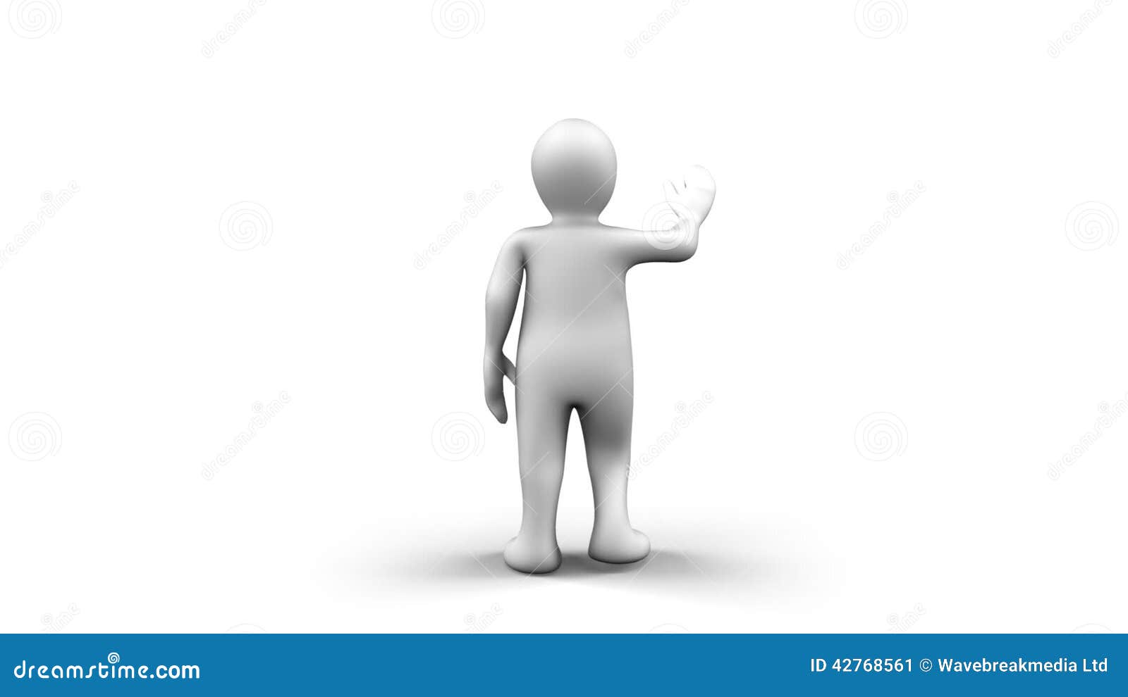 Animated white 3d Man stock video. Video of present, virtual - 42768561