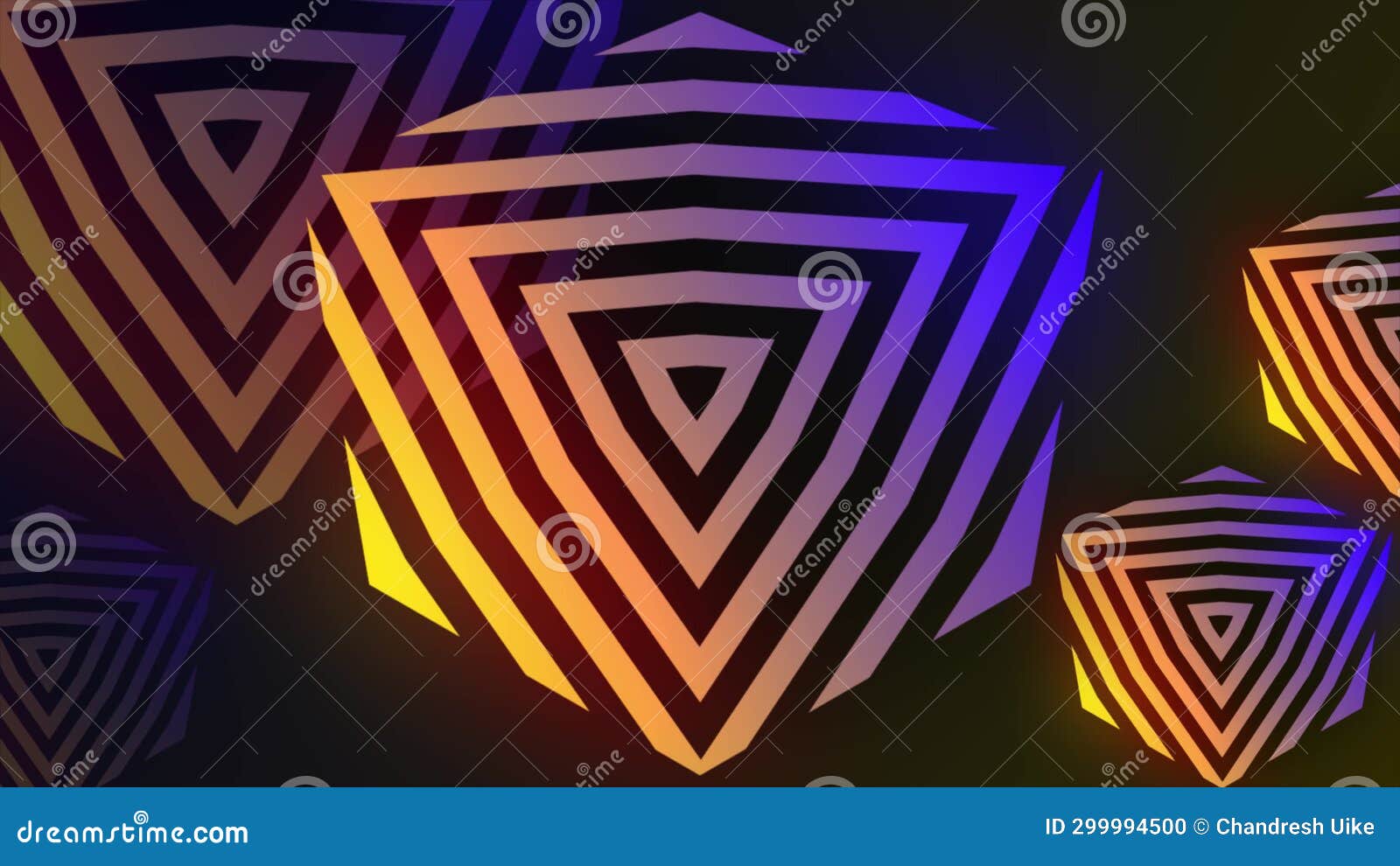 Yellow and Purple Gradient Pentagon Shape Background Stock Footage ...
