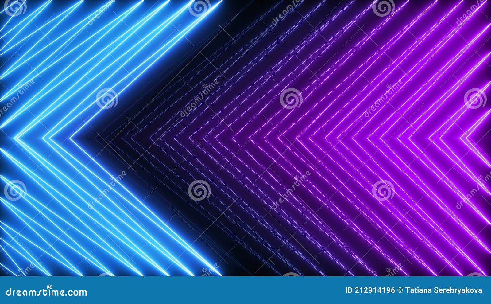 Animated Zig Zag Neon Light Seamless Loop Modern Motion Graphics ...