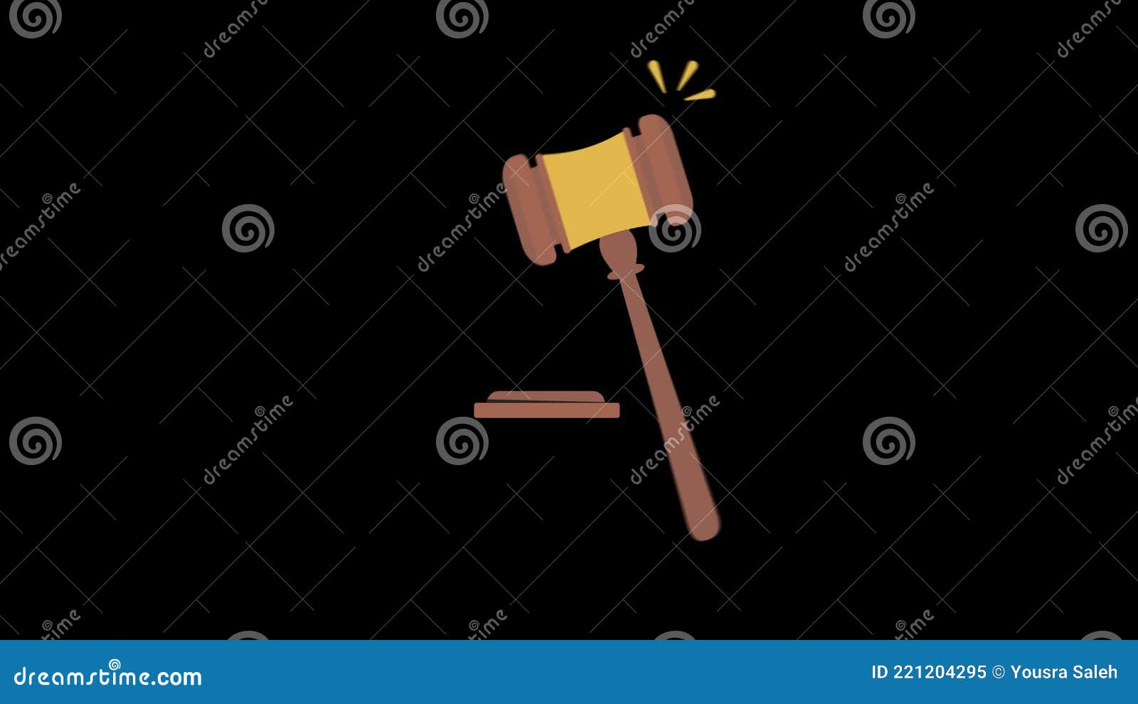 Animatie Hammer Justice Law Motion Graphics Stock Video - Video of ...