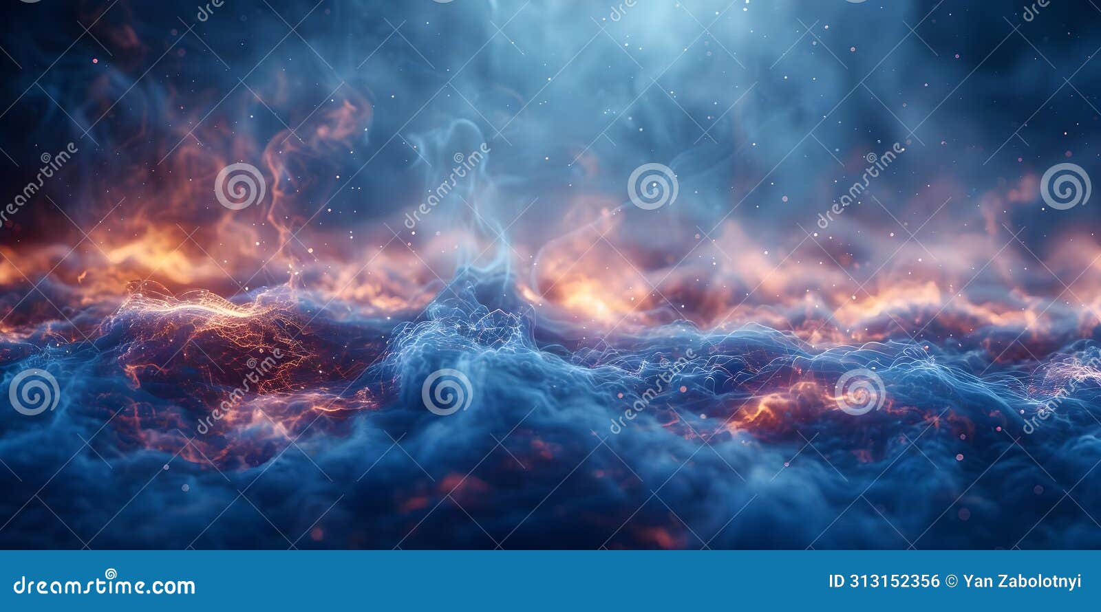 Animating a Magical Spell Effect with a Blue Glowing Smoke Cloud ...