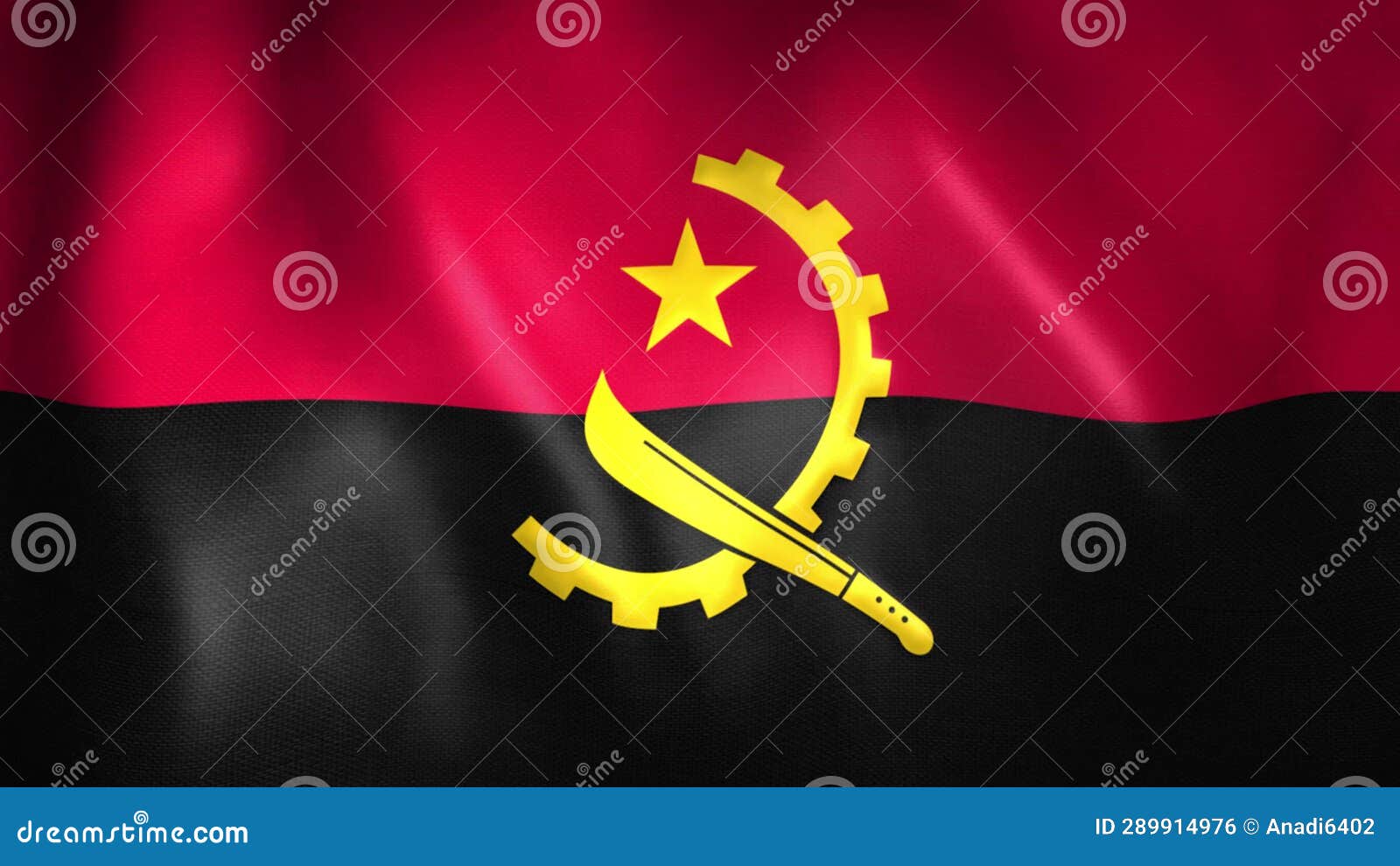 Animation of Angolan Flag. 4K Stock Footage - Video of flags ...