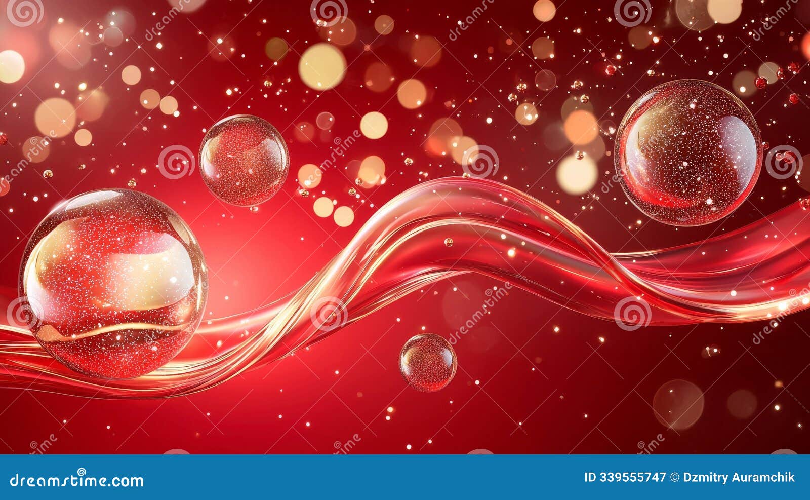 Animation of Atomic Particles on a Dynamic, Colorful Energy Wave ...