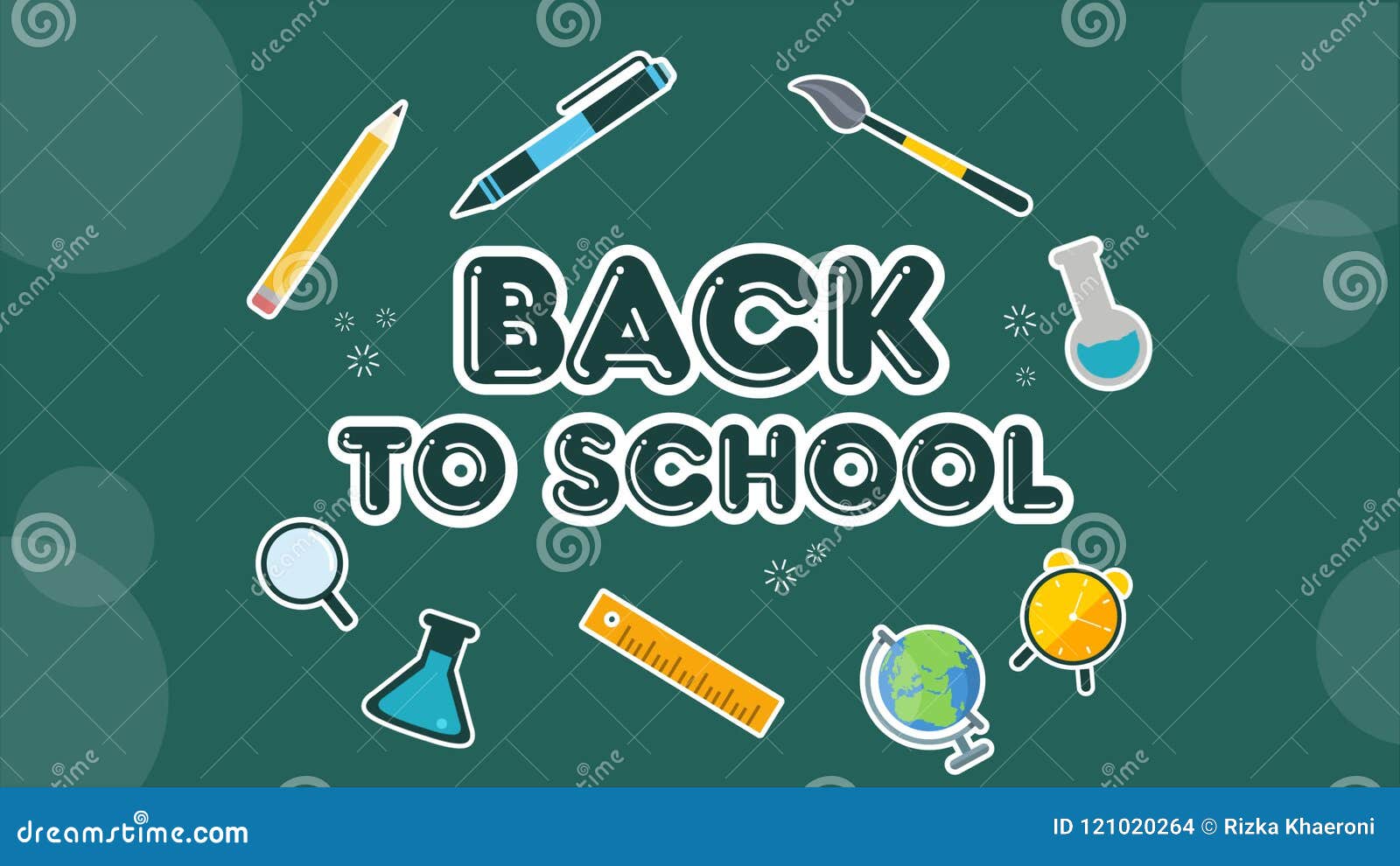 Animation of Back To School Cartoon Style Stock Footage - Video of ...