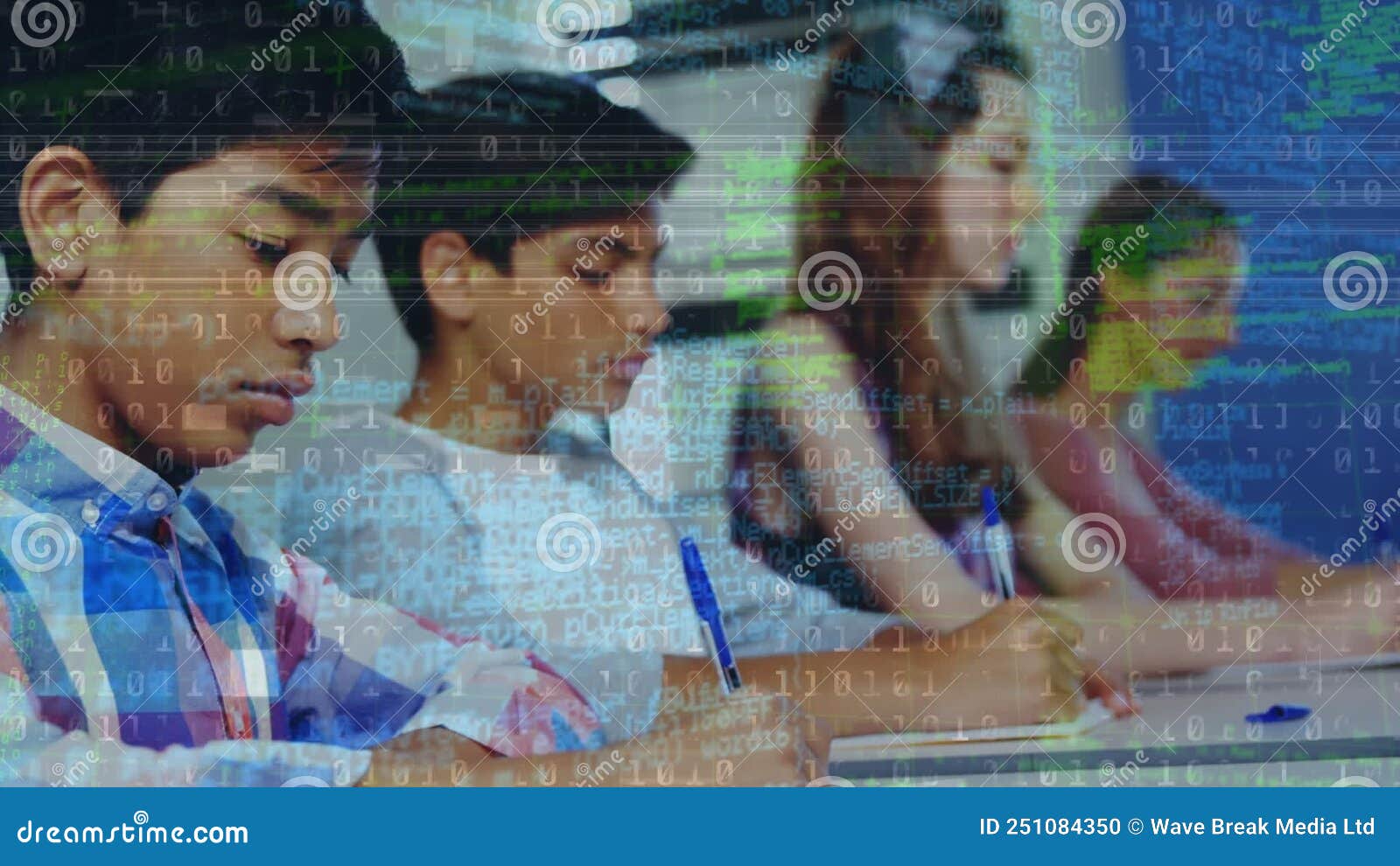 Animation of Binary Code Over Class of Diverse Pupils Learning at ...