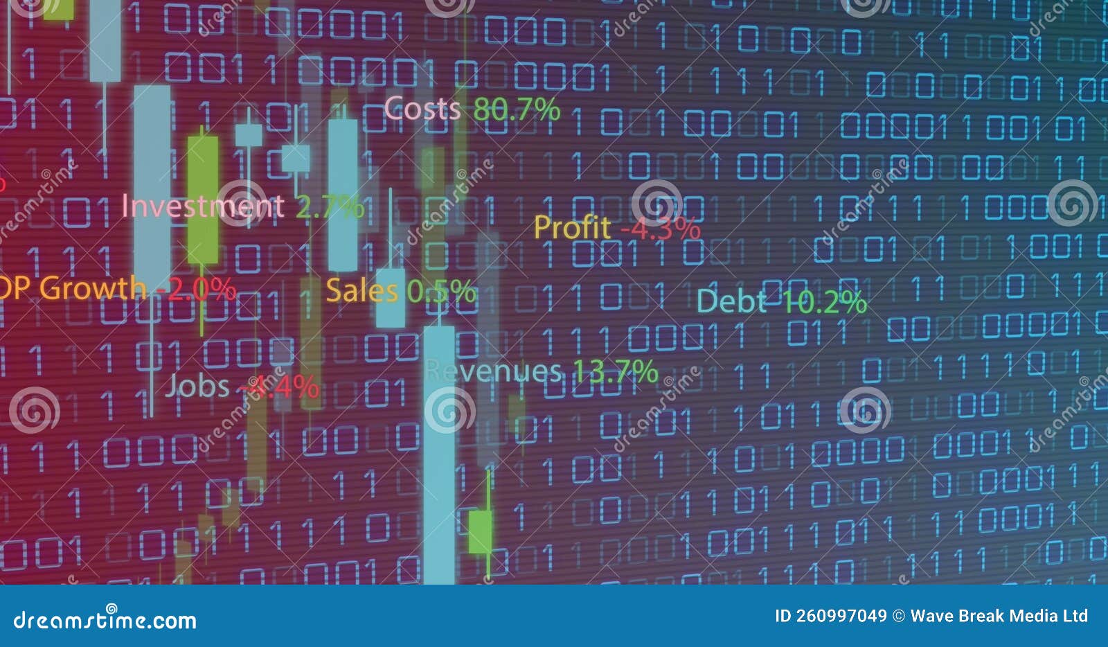 Animation of Binary Codes Over Multiple Text with Numbers and ...