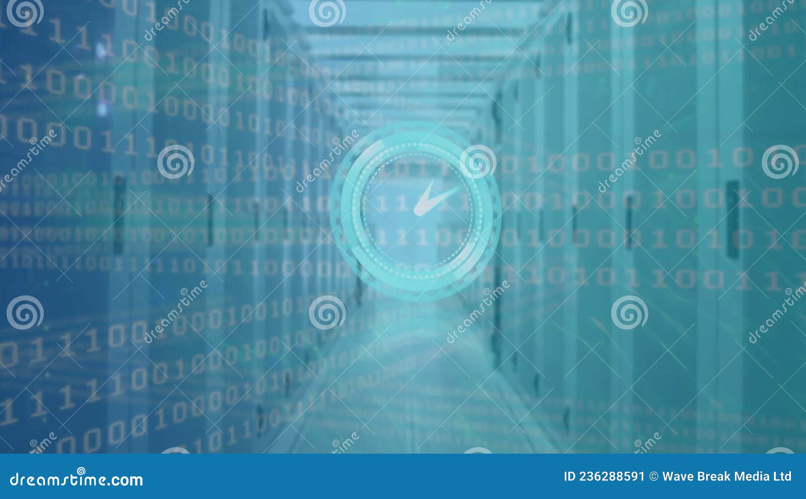 Animation of Binary Coding and Moving Clock Over Server Room Stock ... Animation of Binary Coding and Moving Clock Over Server Room Stock ...