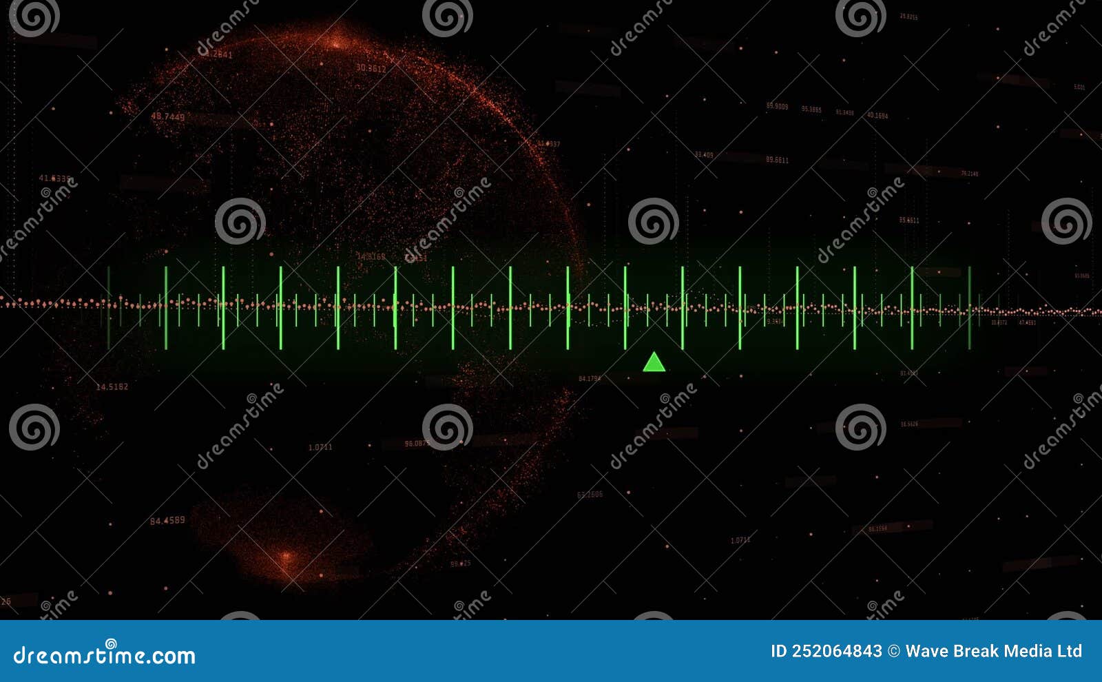 Animation of Black Digital Screen with Graphs and Globe Stock Video ...