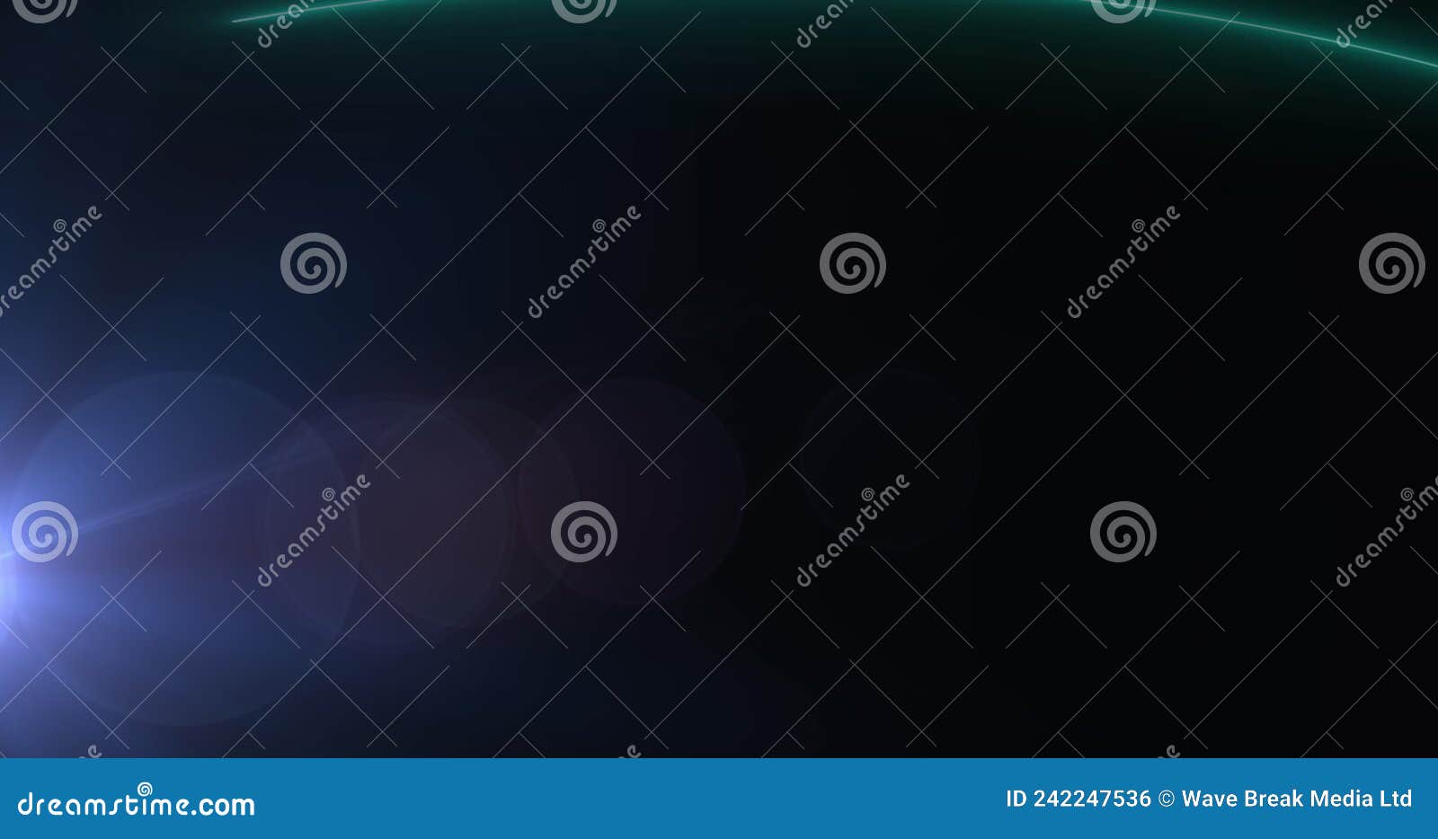 Animation of Blue Glowing Light on Blue Background Stock Footage ...