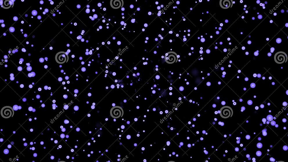 Animation with Bubbles Rising Up. Design. Cloud of Small Dots Moving Up ...